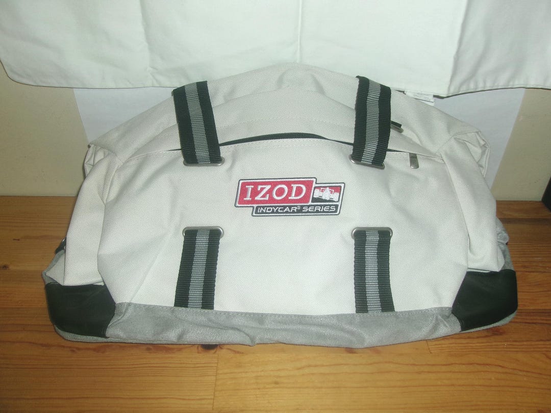 NEW Official Indycar Series Izod Canvas Tote Bag White and Gray 18"x10 ...