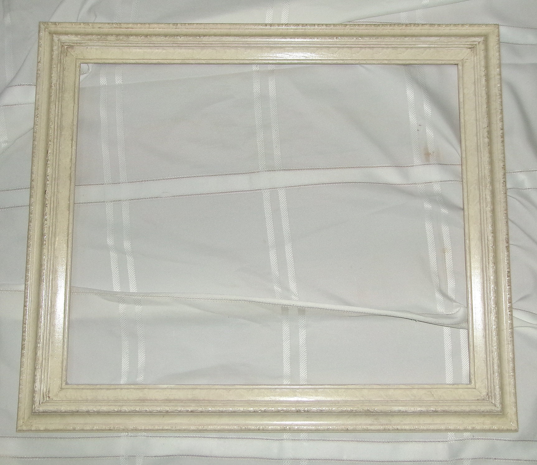 Wood Picture Frame off White Stain Measures 20 X - Etsy