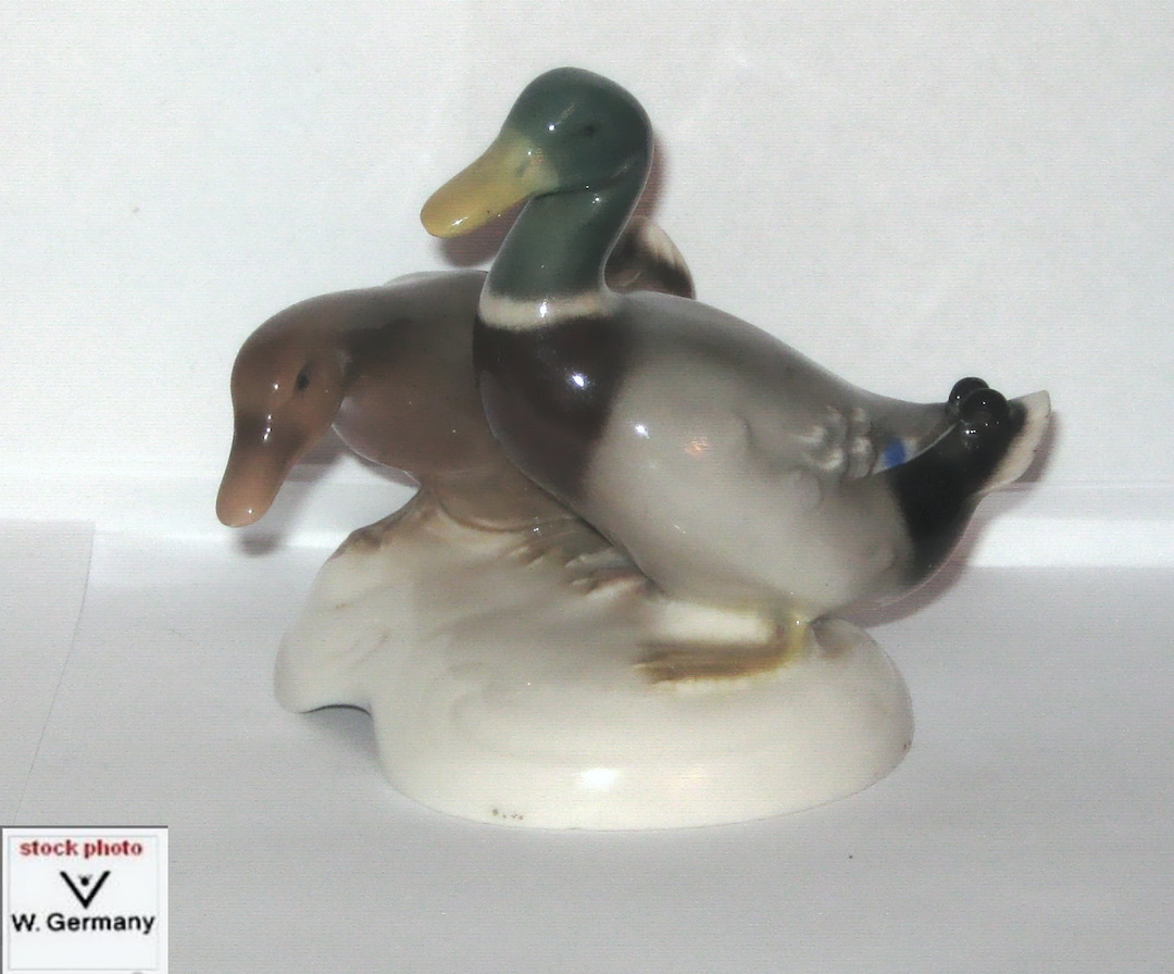 Mallard and Drake Rare MI Hummel Germany Porcelain Ceramic 1961 Pair of ...