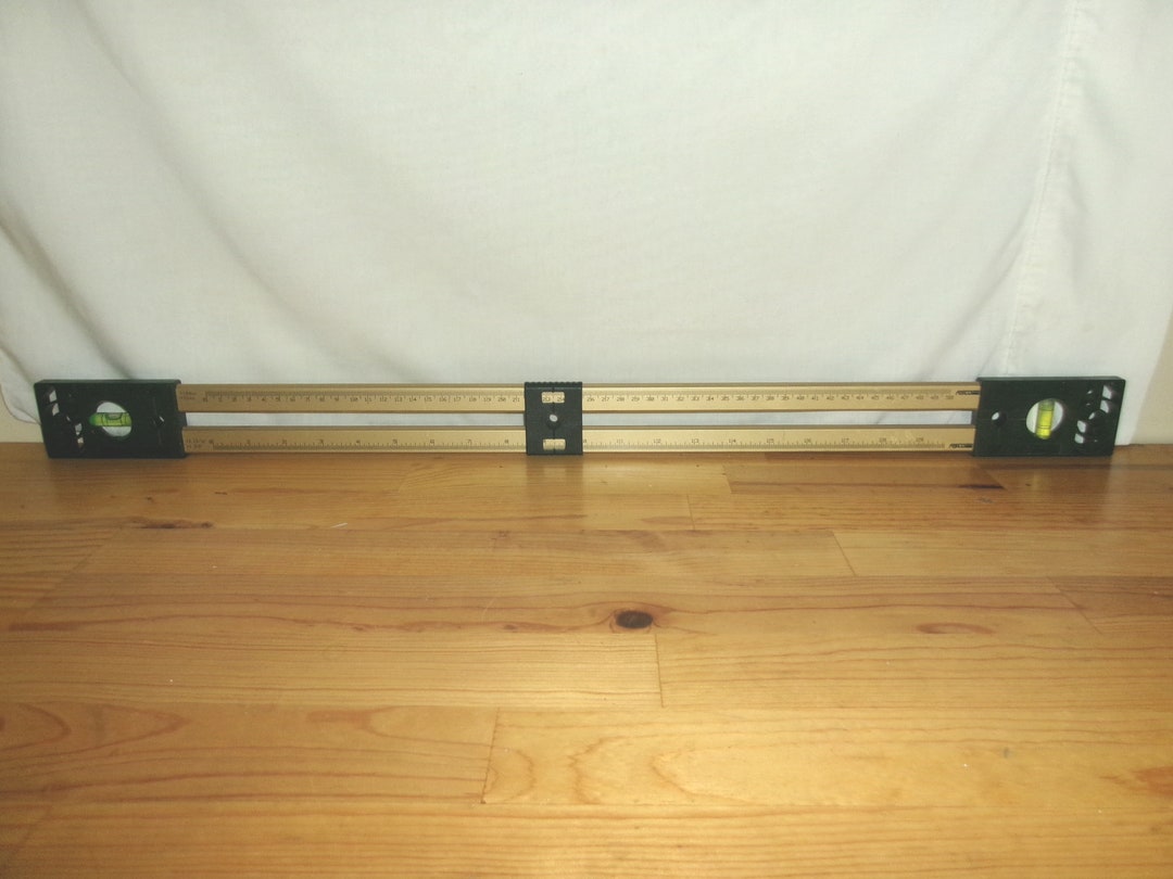 Fisco Mark-it Level Ruler 500mm 20-inch LA050 Metal & Plastic Measuring ...