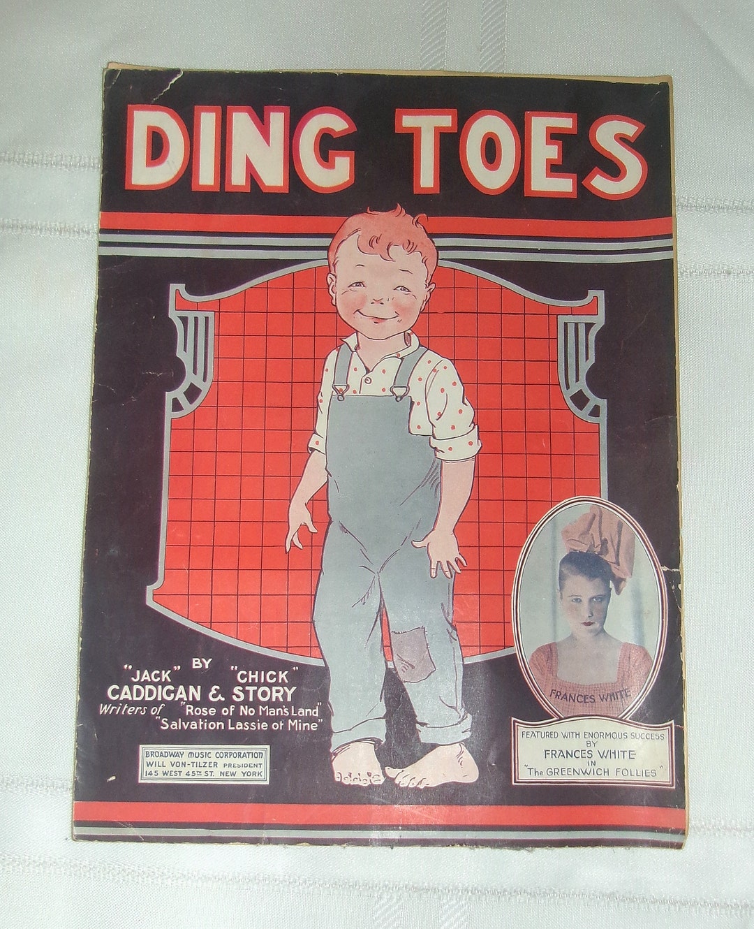 Antique 1919 Piano Sheet Music - Ship W/out a Sail - Ding-toes - When ...