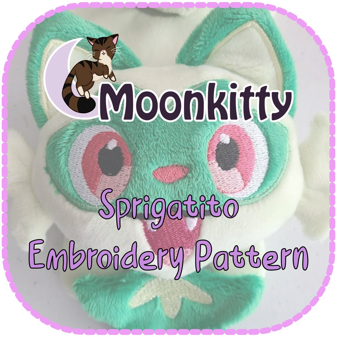 ITH PATTERN Sprigatito ITH Embroidery Plush 4x4 - Etsy
