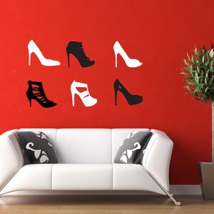 Fashion Shoes Vinyl Wall Decal - Etsy
