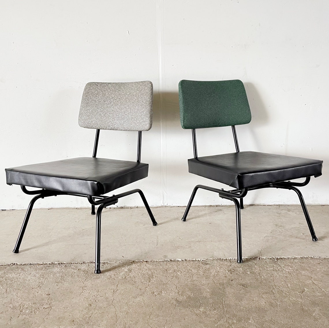 Pair Mid-century Modern Side Chairs - Etsy