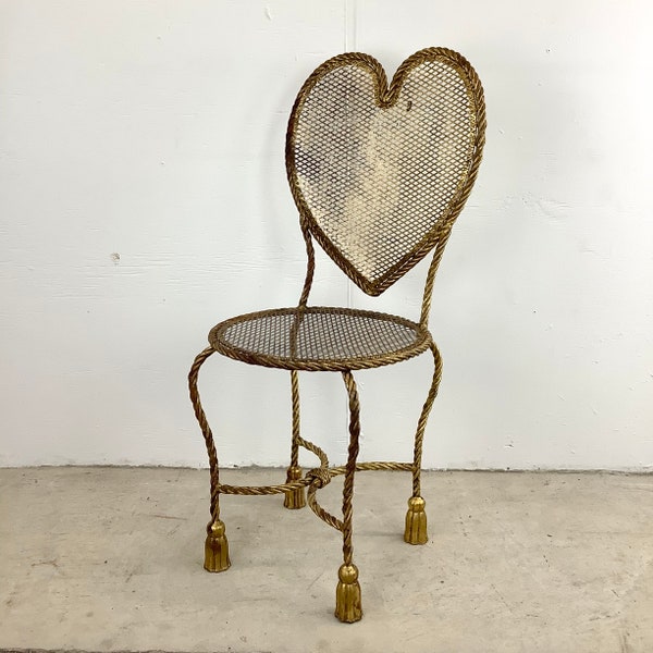 Heart Shaped Vintage Chair - Etsy