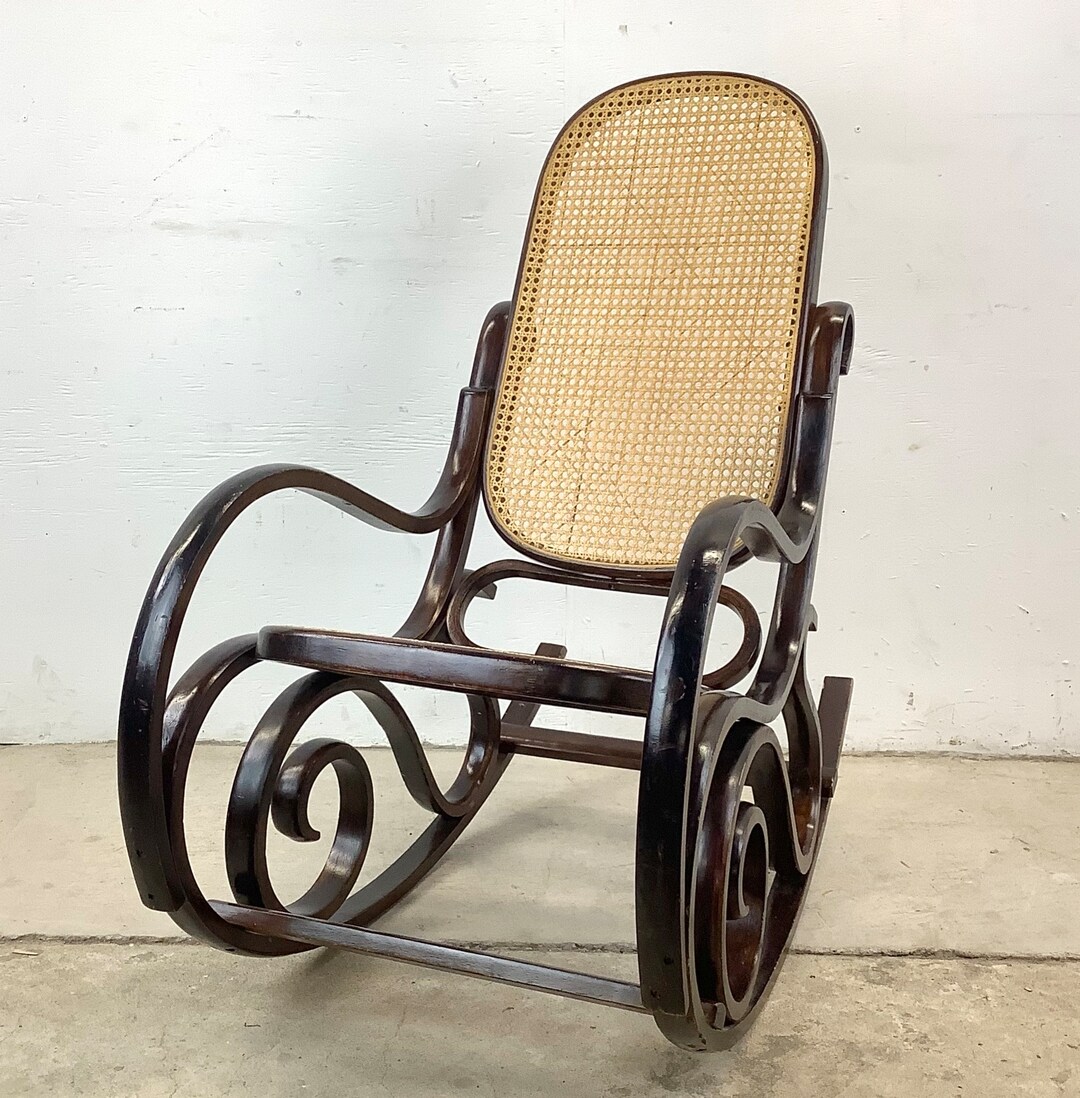 Petite Vintage Bentwood Rocking Chair After Thonet - Etsy
