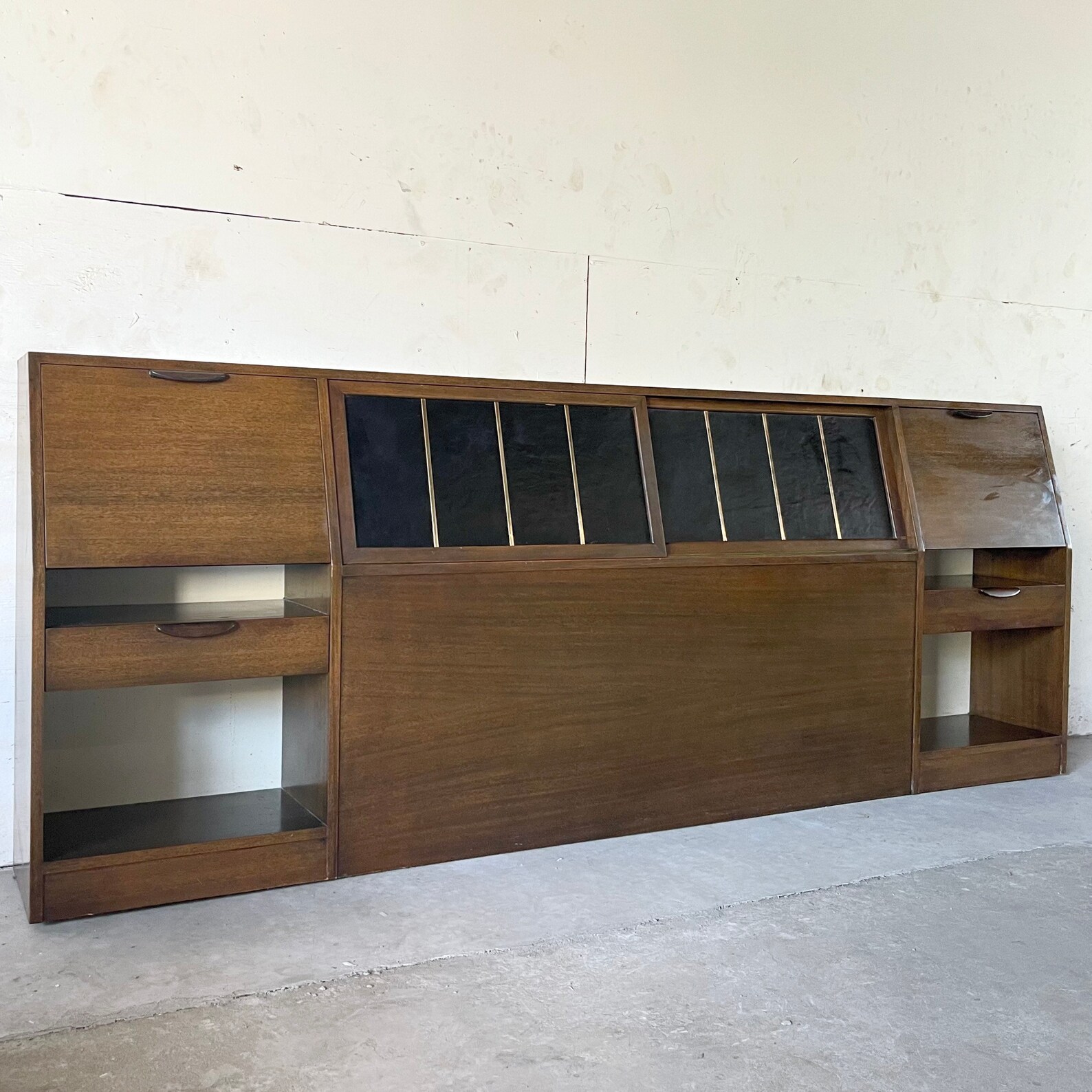 Harvey Probber Storage Headboard Full Size Bed | Etsy