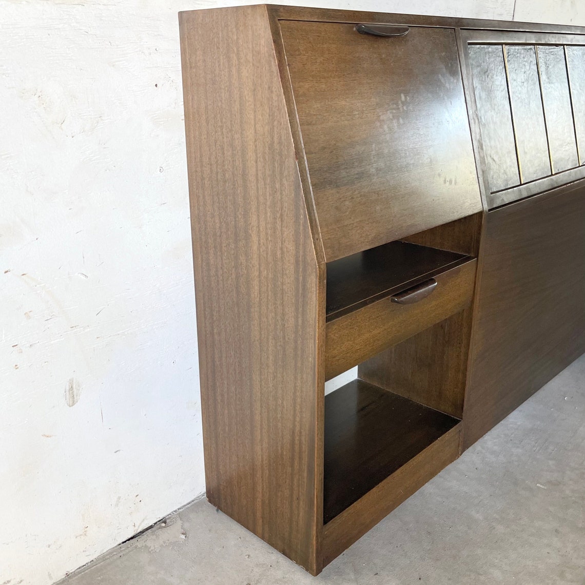 Harvey Probber Storage Headboard Full Size Bed - Etsy