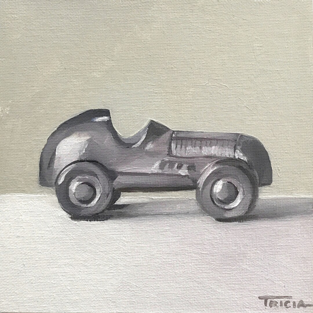 Oil Painting, Original Art, Monopoly Car Token, Monopoly Game Piece - Etsy