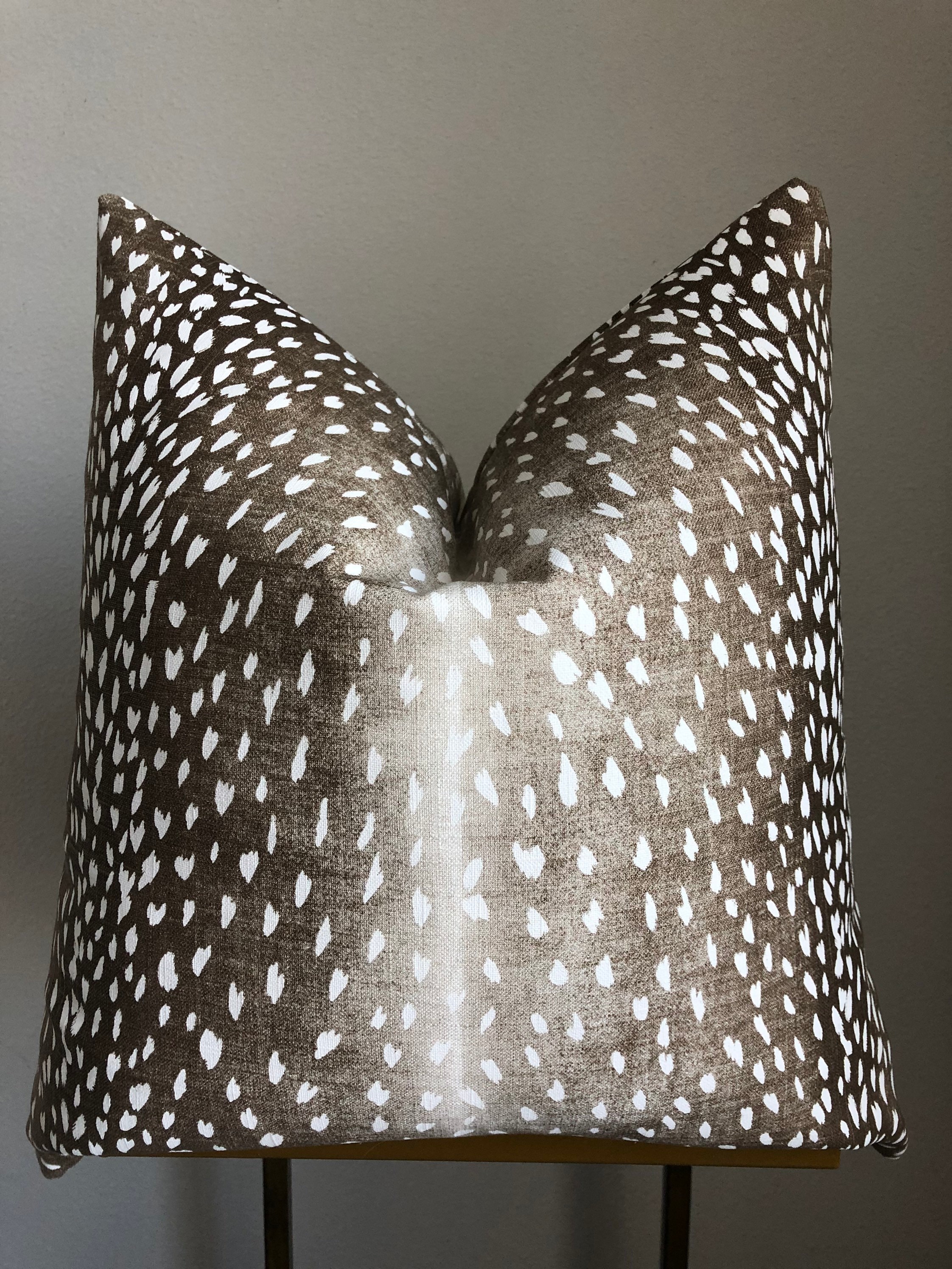 Dark Antelope Print Pillow Cover - Etsy