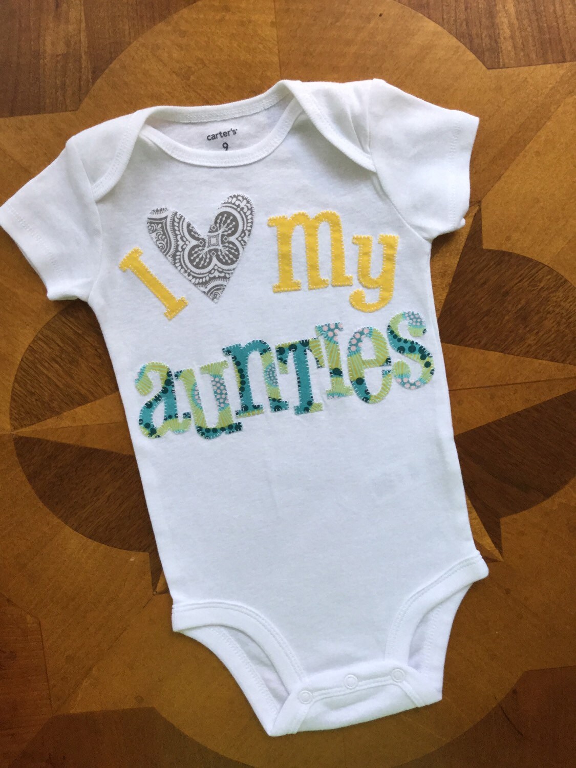 Custom appliqued personalized baby onesie | Etsy