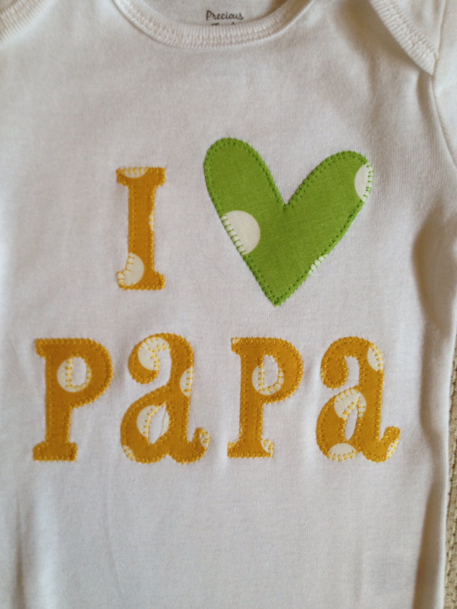 I Heart Papa Onesie - Etsy