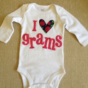 I Love Grams Onesie. | Etsy