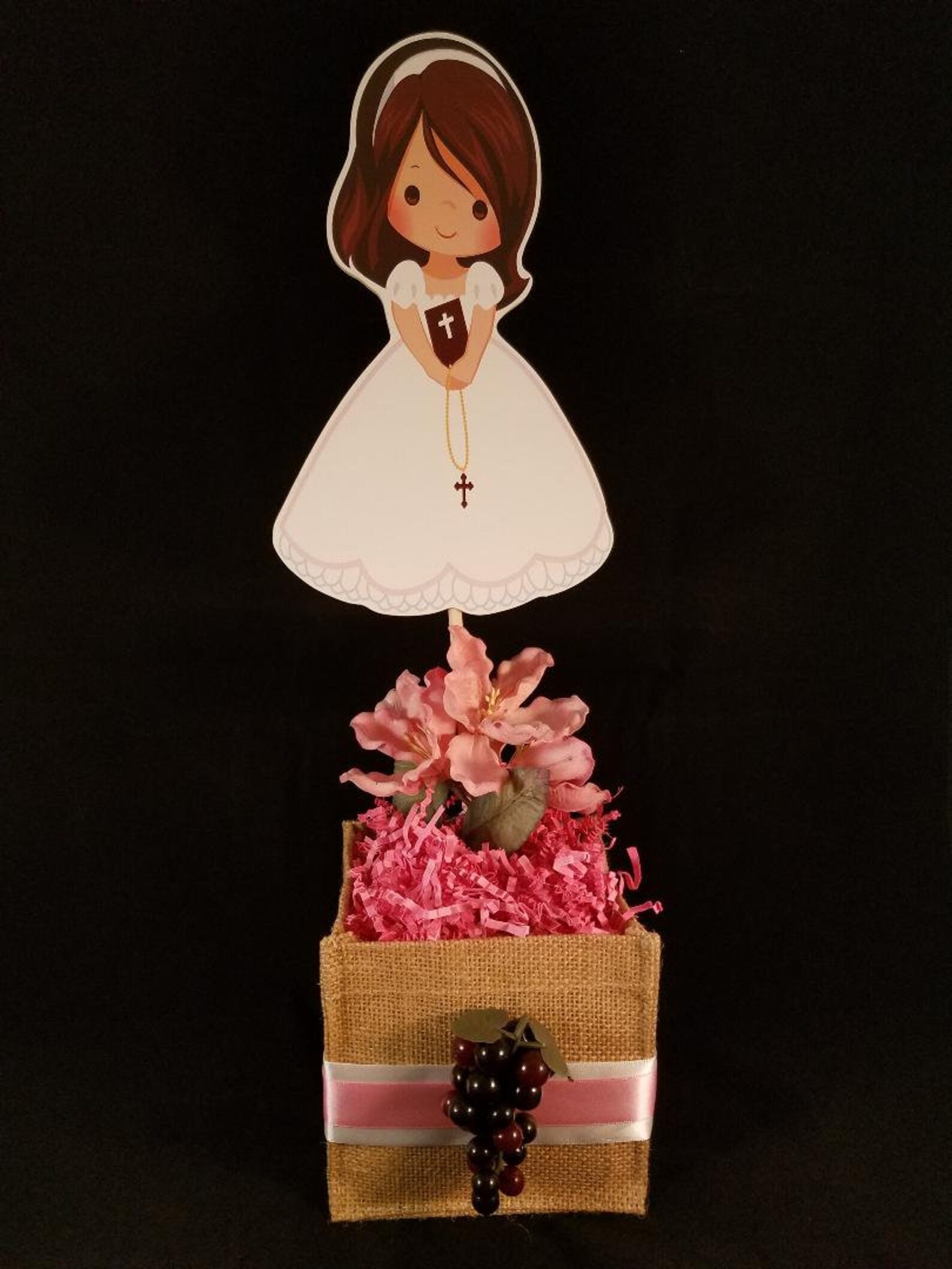 First Communion Centerpiece-girl - Etsy