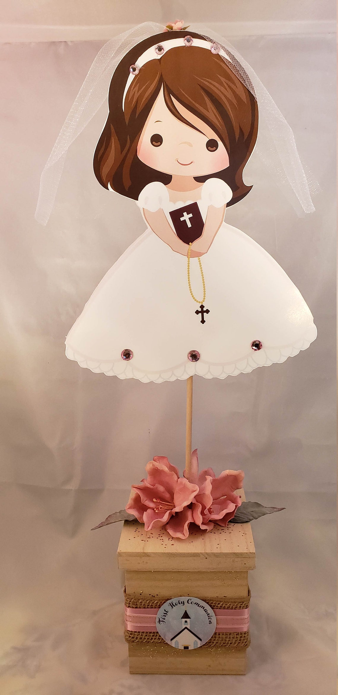 Girl First Communion or Confirmation Centerpiece - Etsy