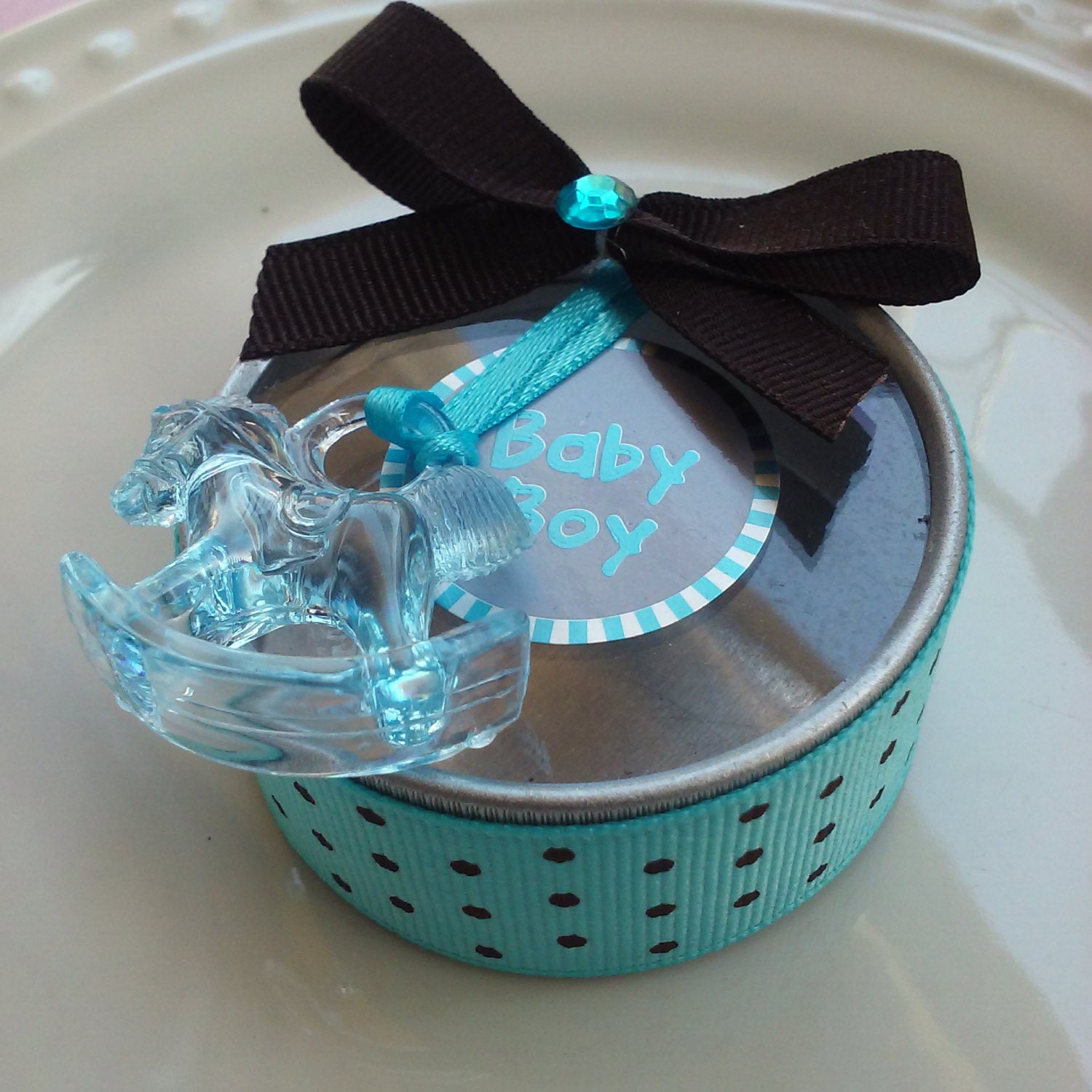 Decorated Round Tin Box Party Favor 12 One dozen | Etsy