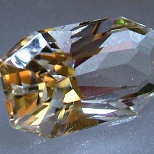 Hiddenite 12.07ct Modified Radiant Cut Loose Yellow Kunzite Gem Supply ...