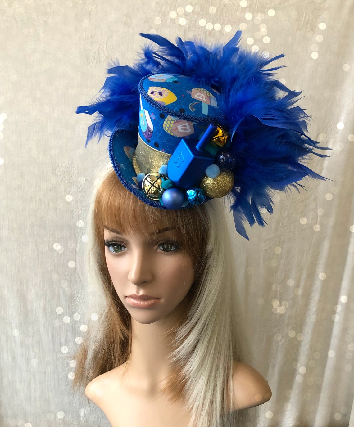 Mini Top Hat Hanukkah Mini Top Hat Dreidel Hat Holiday Hat | Etsy