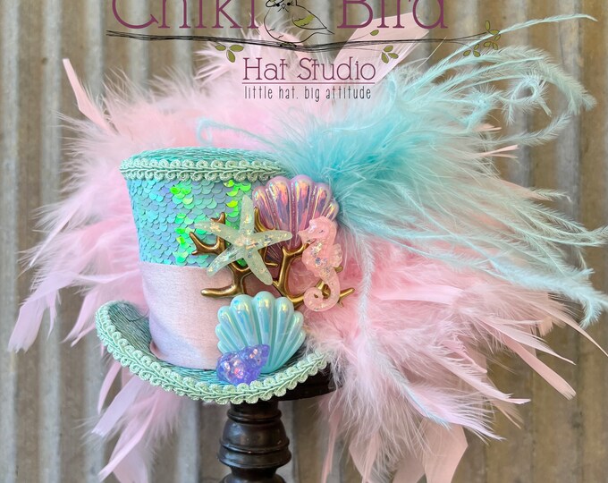 Mini Top Hat, Little Mermaid Mini Top Hat, Under the Sea Mini Top Hat ...