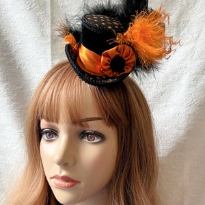 Micro Mini Top Hat, Halloween Micro Mini Top Hat, Pumpkin Halloween ...