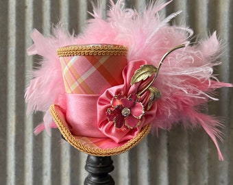 Micro Mini Top Hat, Eat Me Mini Hat, Mini Diorama Hat, Mad Hatter Hat ...