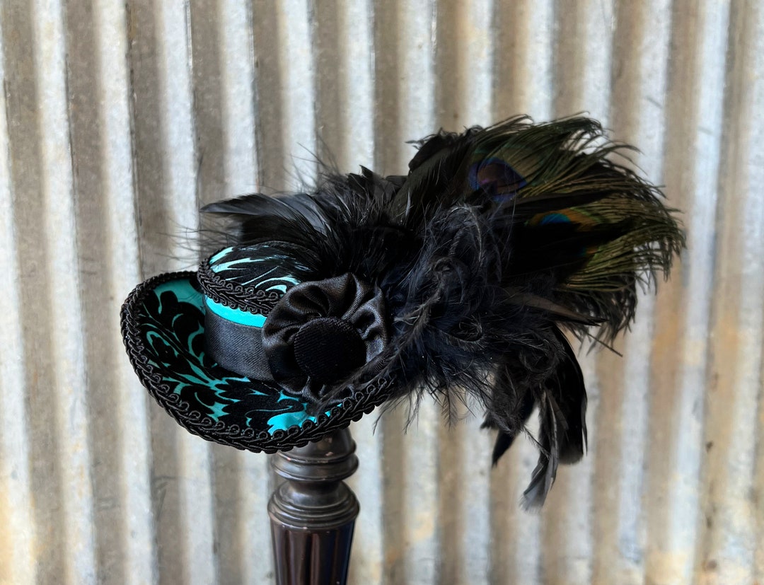 Mini Pirate Hat, Micro Mini Bicorn Hat,tea Party Hat,steampunk Tricorn ...