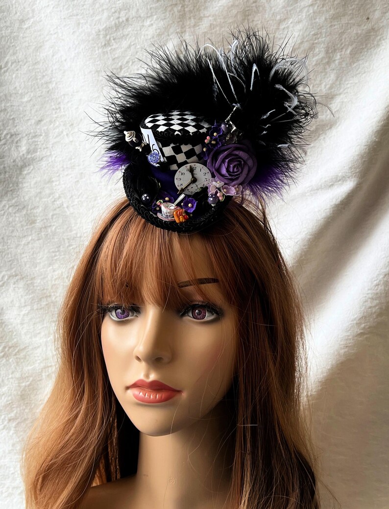 Micro Mini Top Hat, Mini Top Hat, Alice in Wonderland, Mad Hatter Mini ...