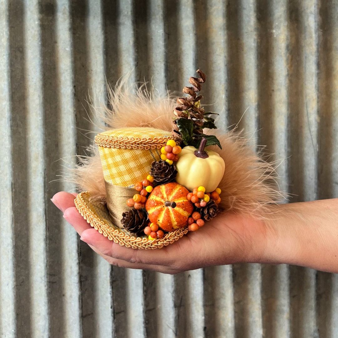 Micro Mini Top Hat Halloween Micro Mini Top Hat Pumpkin - Etsy