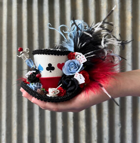 Micro Mini Top Hat Mini Top Hat Alice in Wonderland Mad - Etsy