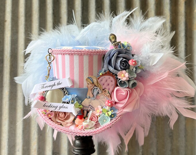 Mini Top Hat,alice Tea Hat, Mad Hatter Hat, Mad Tea Party, Through the ...