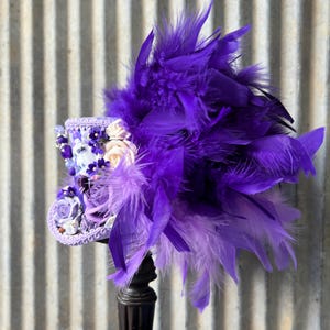 Mini Top Hat, Purple and White Tea Cup Hat, Alice in Wonderland, Mad ...