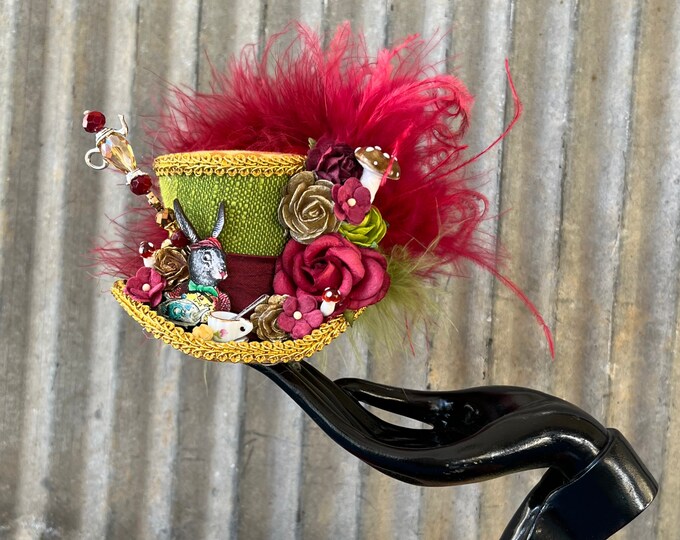 Micro Mini Top Hat, Alice in Wonderland, March Hare Mini Hat, Mad ...
