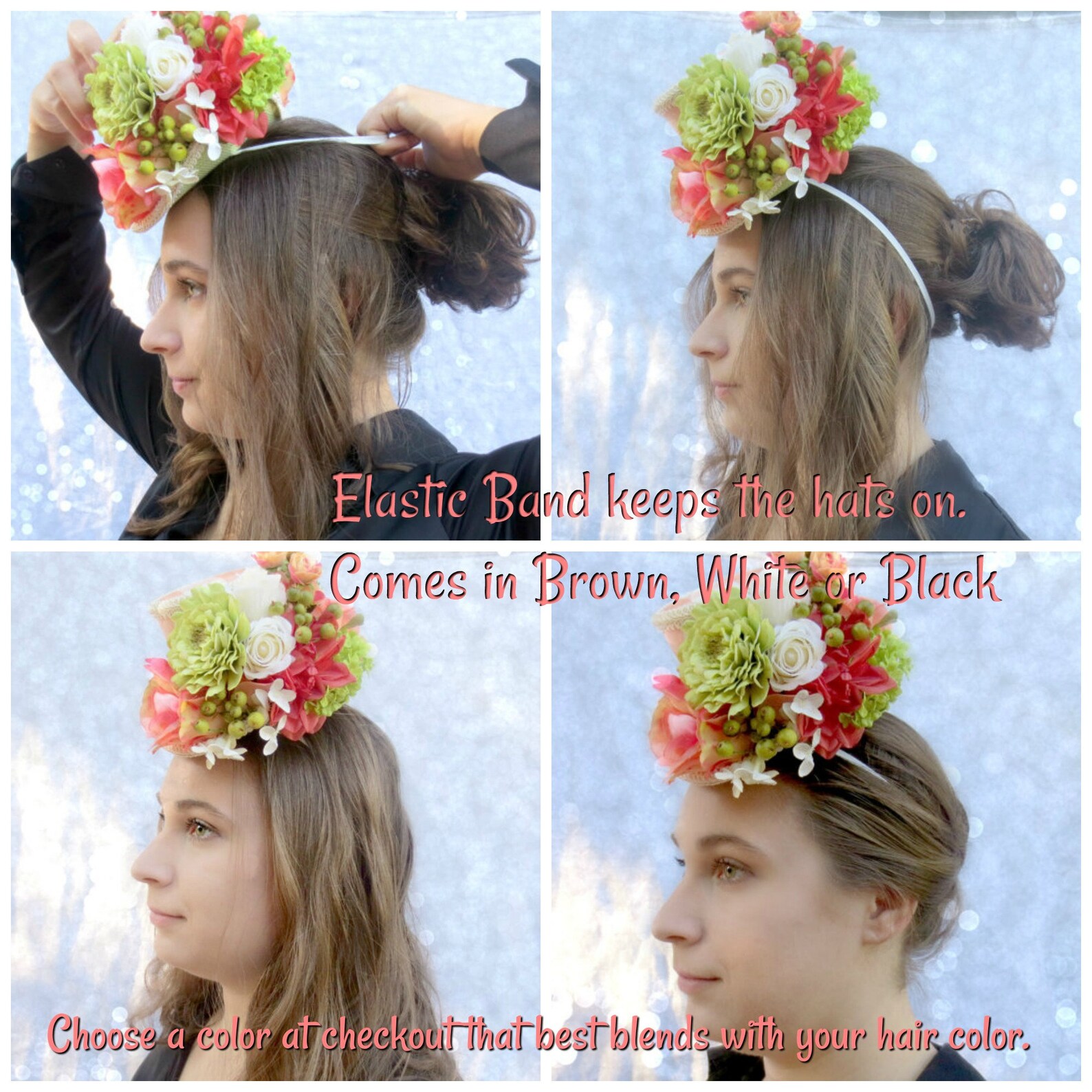 Mini Top Hat, Tea Hat, Blue and Pink Tea Cup Hat, Alice in Wonderland ...