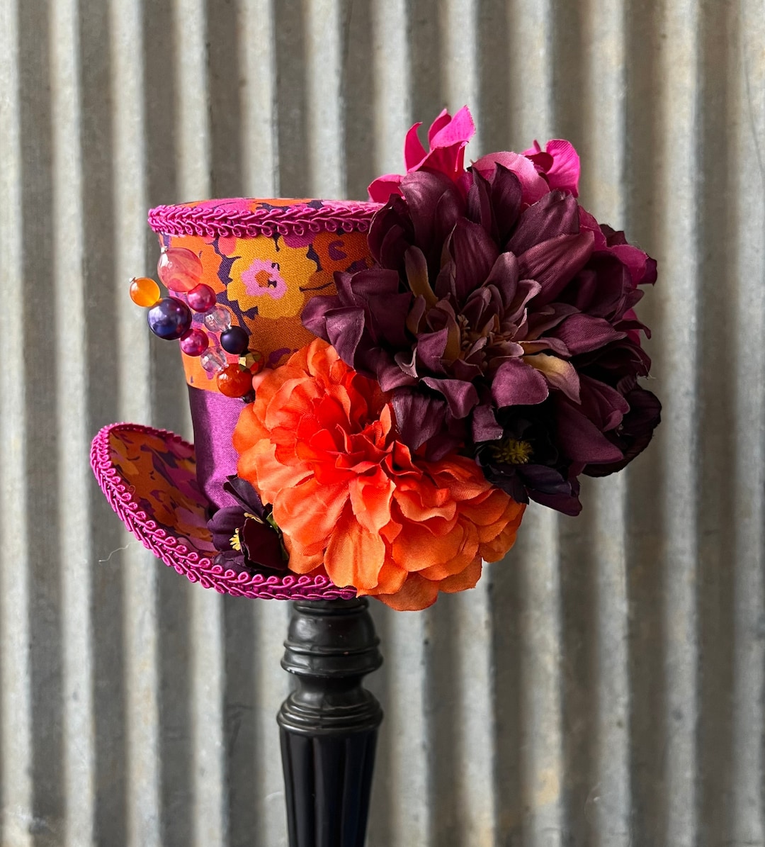 Mini Top Hat Autumn Fall Mini Top Hat Flower Hat Kentucky - Etsy