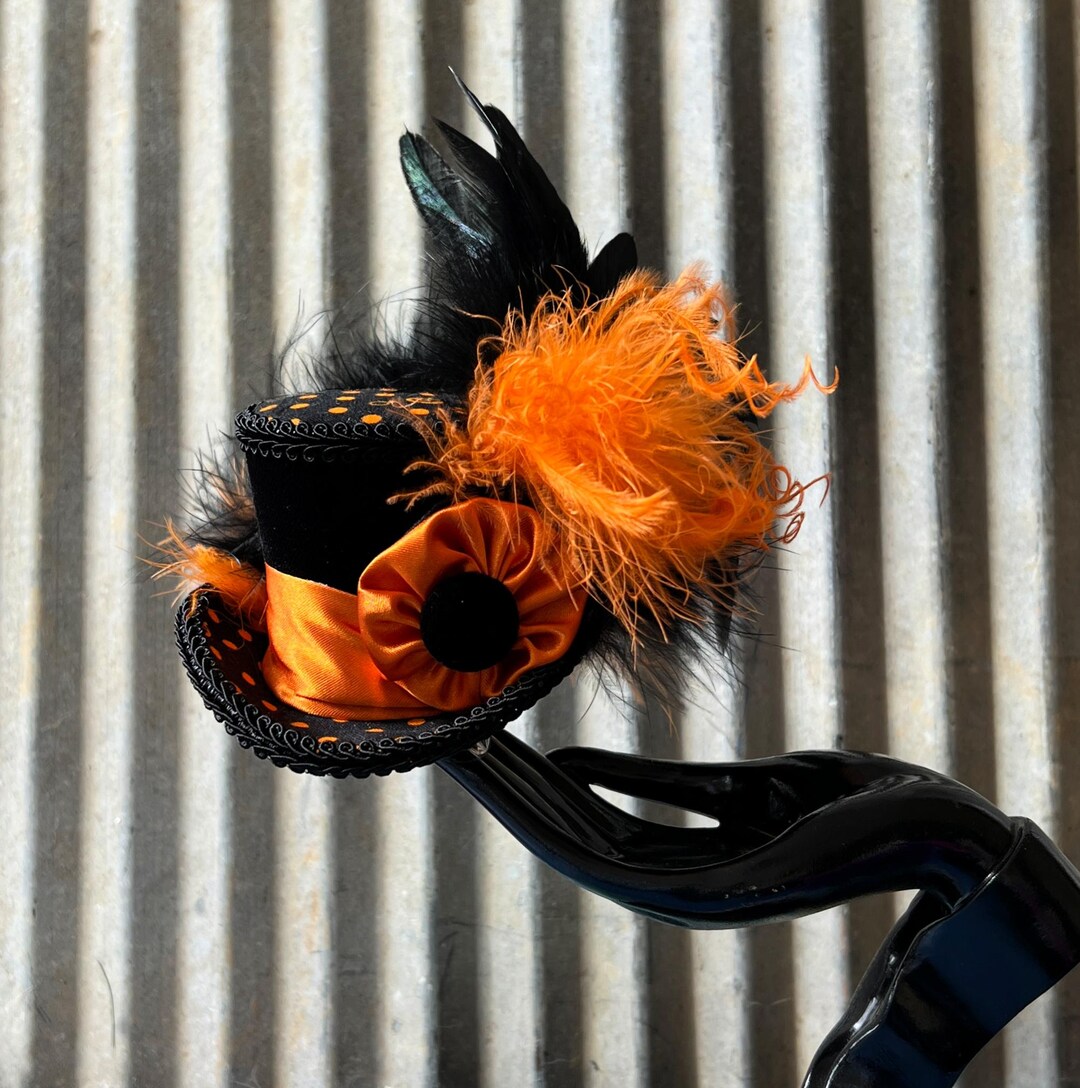 Micro Mini Top Hat, Halloween Micro Mini Top Hat, Pumpkin Halloween ...