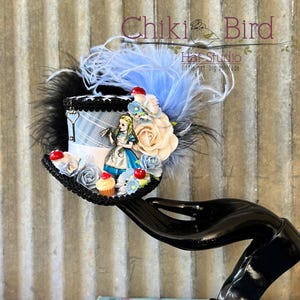 Micro Mini Top Hat, Alice Mini Diorama Hat, Alice in Wonderland Mini ...