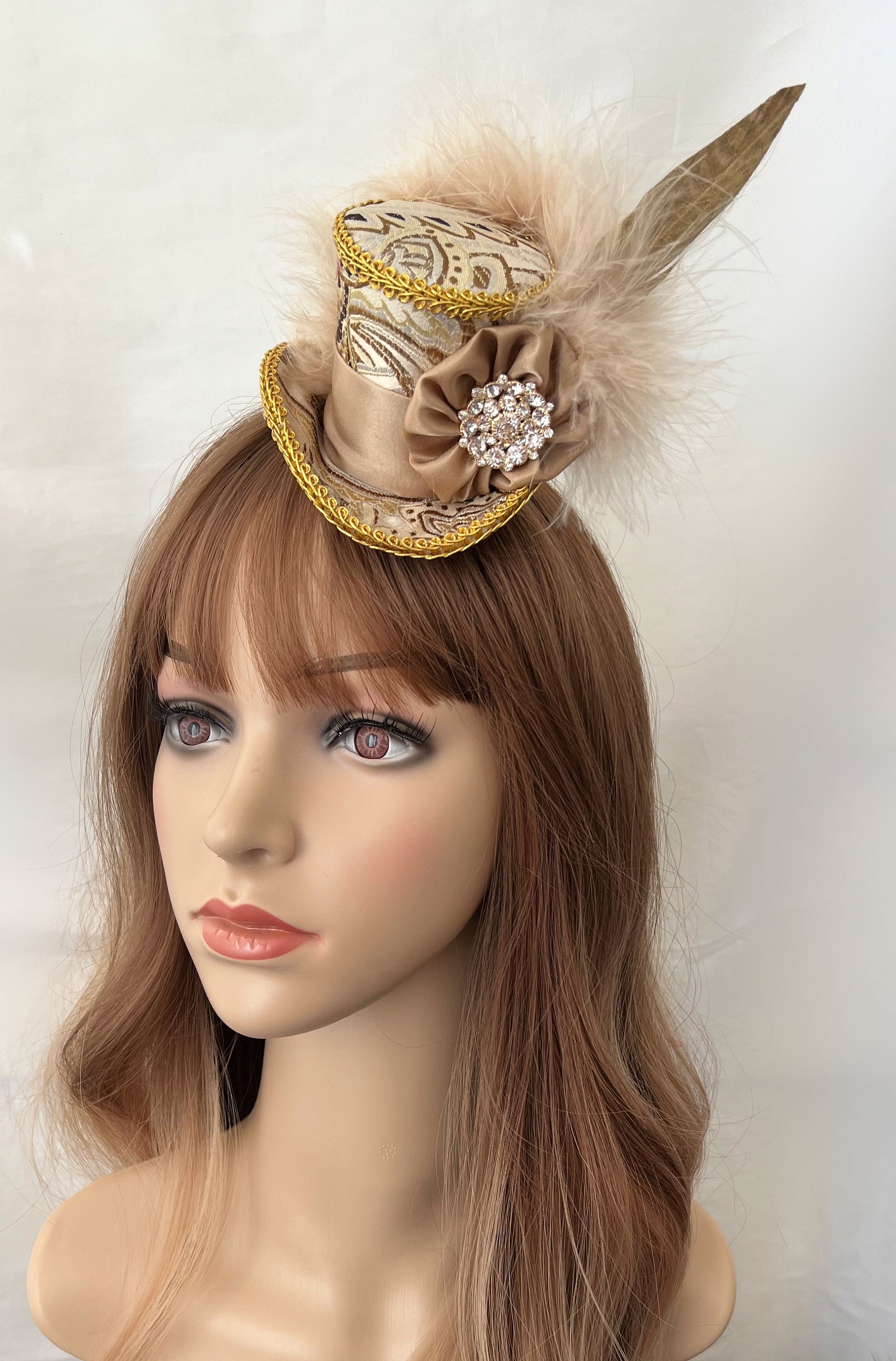 Micro Mini Top Hat New Year's Eve Mini Top Hat Gold - Etsy