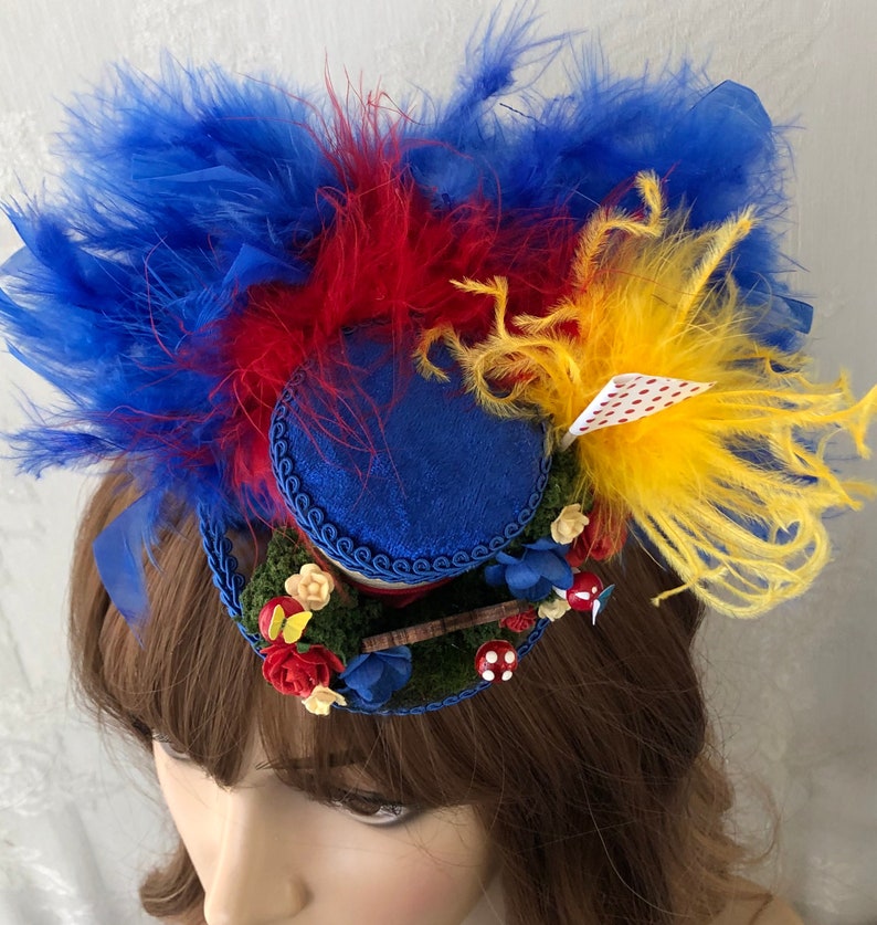 Micro Mini Top Hat Alice in Wonderland Tweedle Twins Hat | Etsy