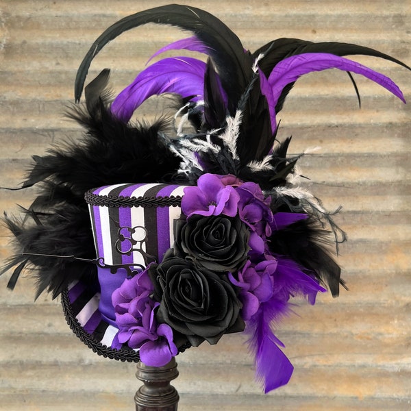 Purple Mini Top Hat - Etsy