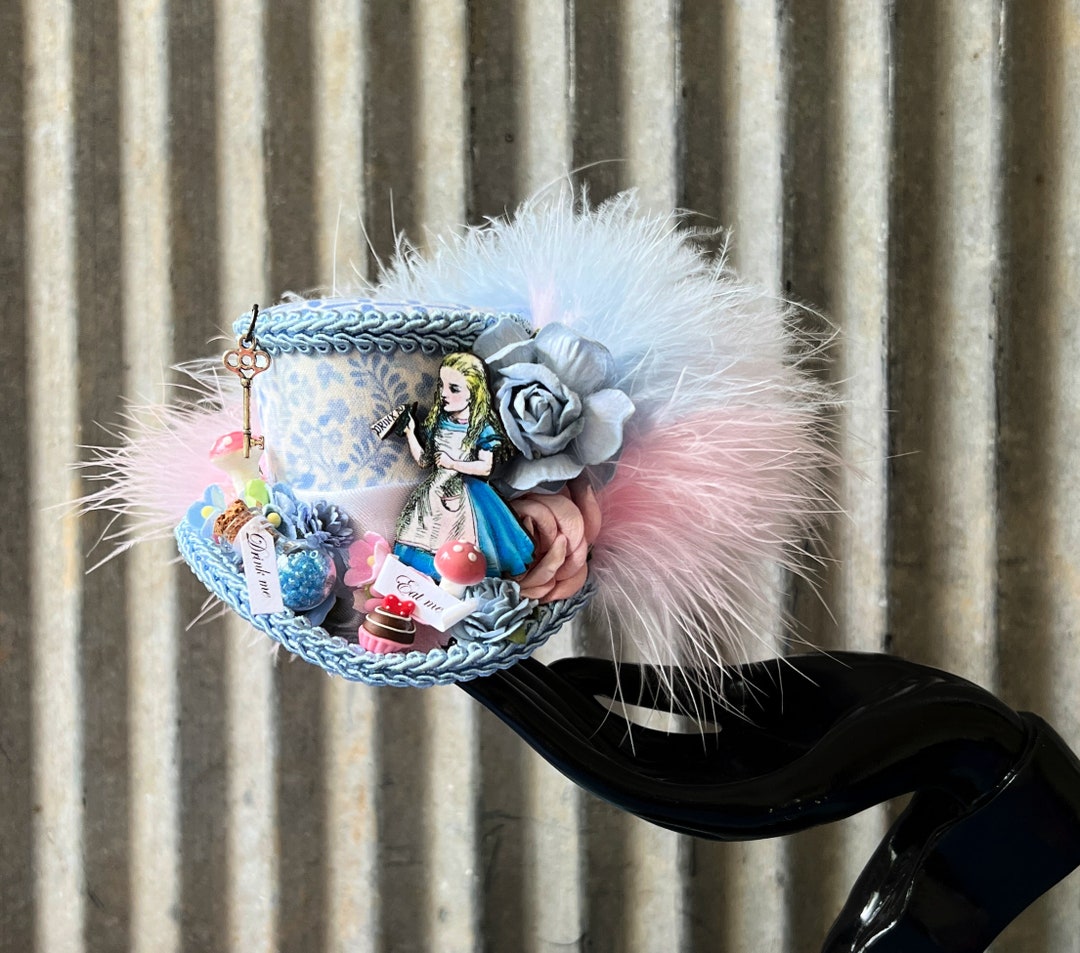 Micro Mini Top Hat, Alice Mini Diorama Hat, Alice in Wonderland Mini ...