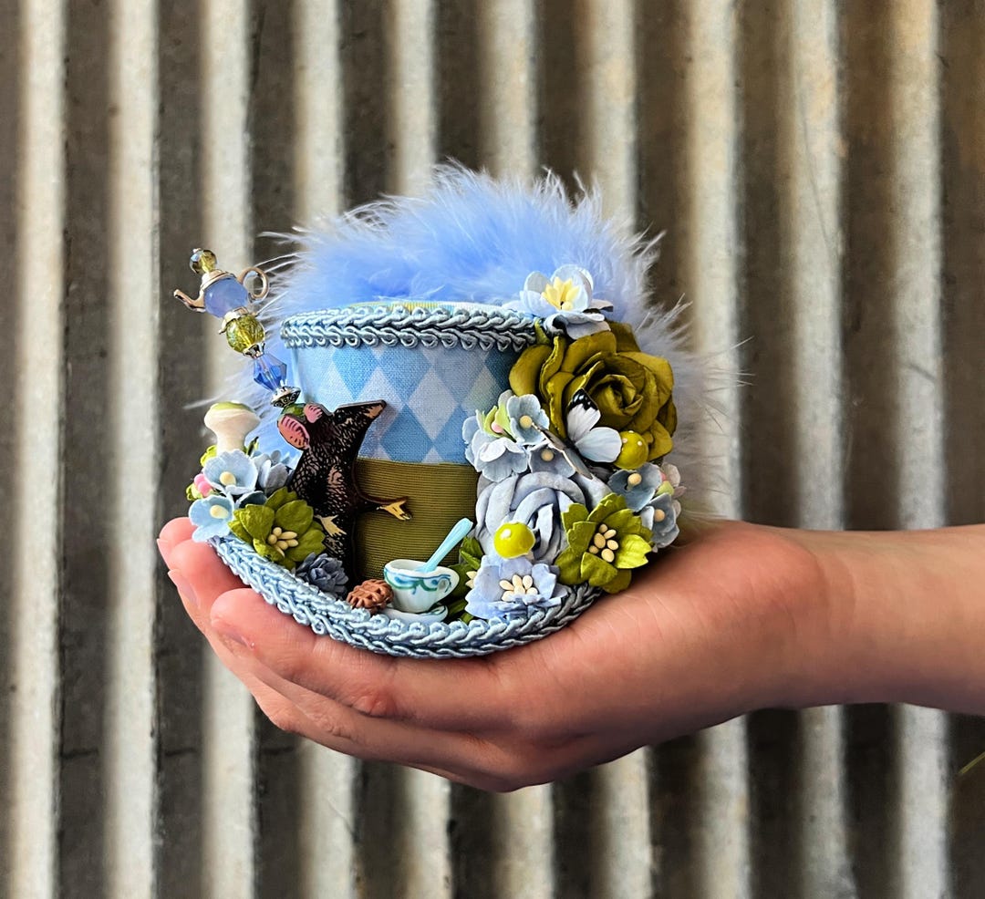 Micro Mini Top Hat, Dormouse Mad Tea Party Hat, Aice in Wonderland, Tea ...