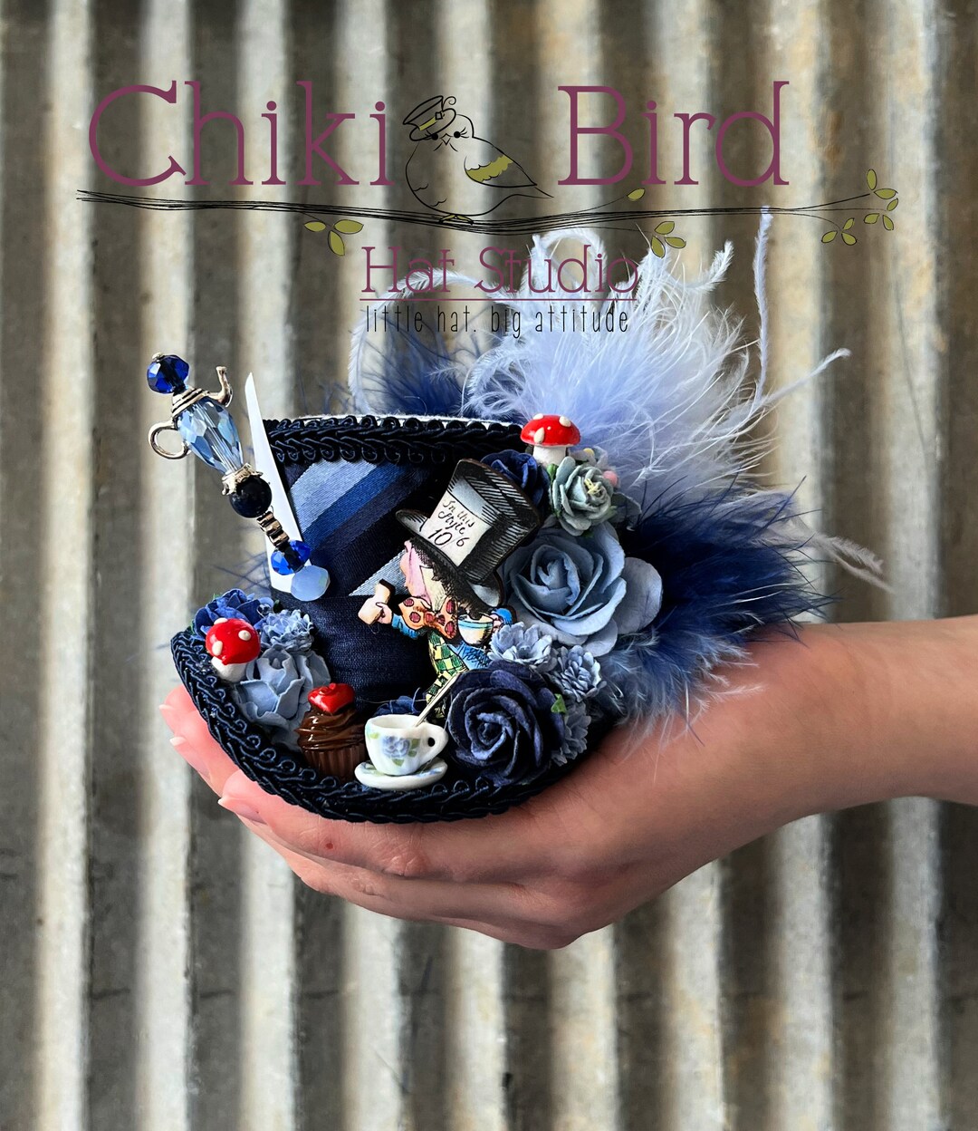 Micro Mini Top Hat, Mad Hatter Mini Hat, Alice in Wonderland, Mad ...