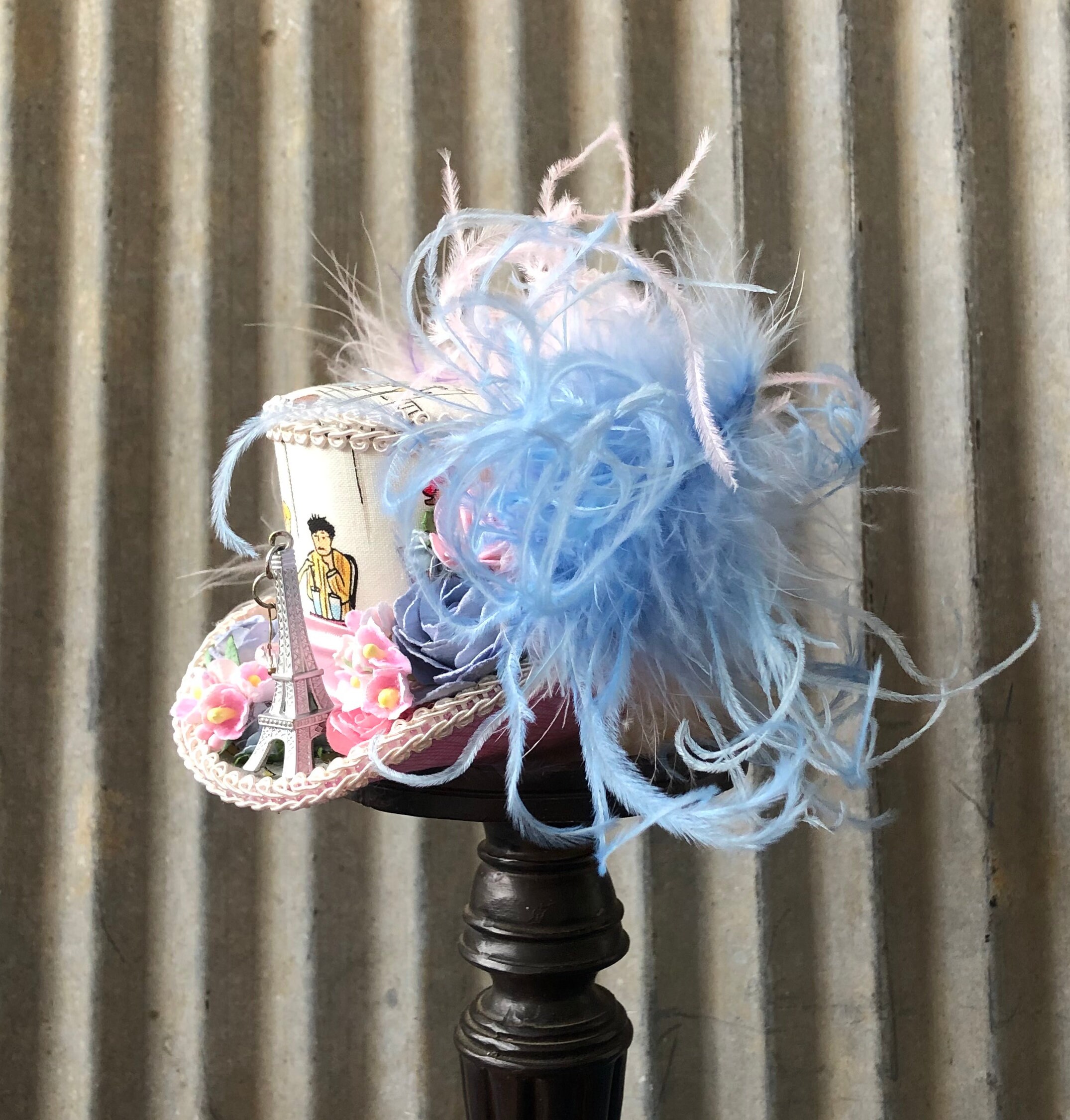 Micro Mini Top Hat Pink Paris Hat Patisserie Hat Alice in | Etsy