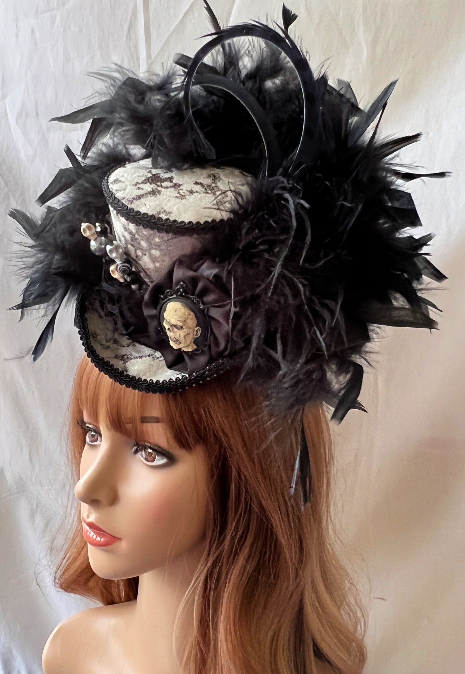 Mini Top Hat Walking Dead Mini Top Hat Halloween Hat Zombie - Etsy