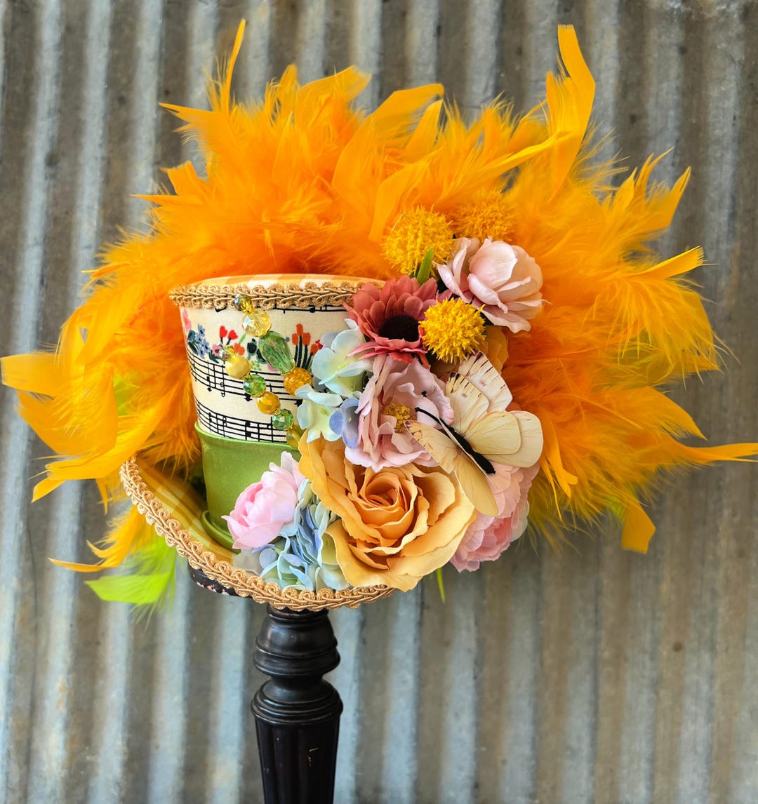 Mini Top Hat, Symphony Hat, Music Hat, Mini Top Hat, Sheet Music Hat ...