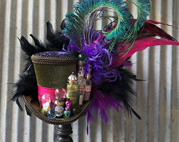 Mini Top Hat, Potions Hat, Mini Top Hat, Mad Dr. Hat, Steampunk Mini ...