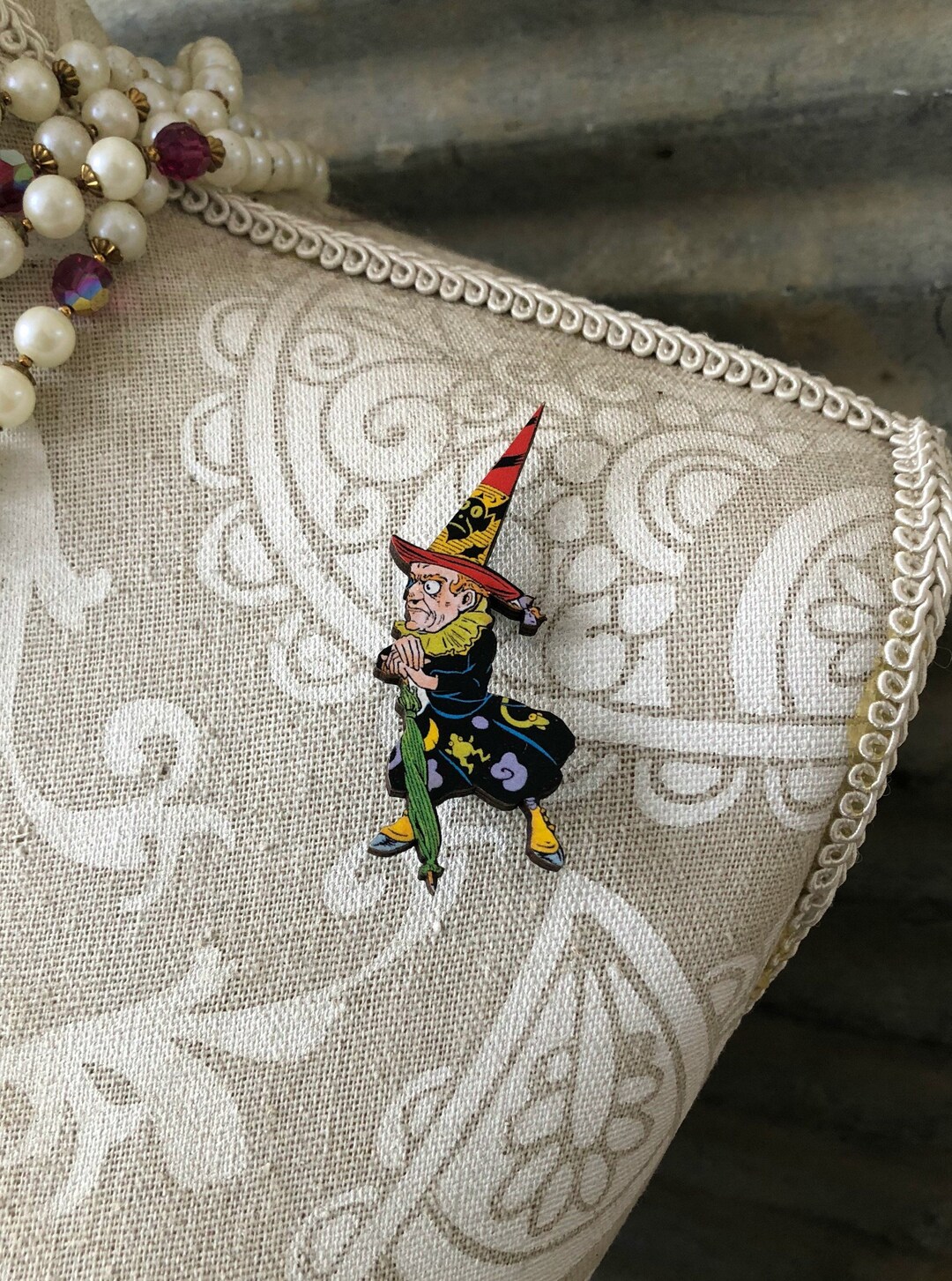 Wicked Witch of the West Pin, Wizard of Oz Brooch, Wizard of Oz Pin ...