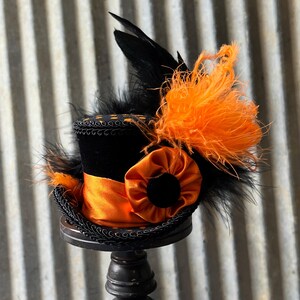 Micro Mini Top Hat, Halloween Micro Mini Top Hat, Pumpkin Halloween ...