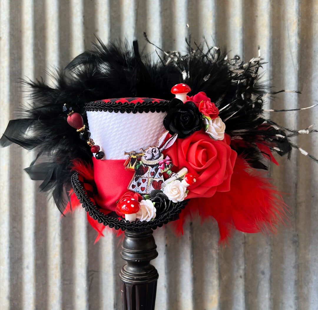Mini Top Hat, Tea Party Mini Top Hat, Alice in Wonderland Hat, the ...