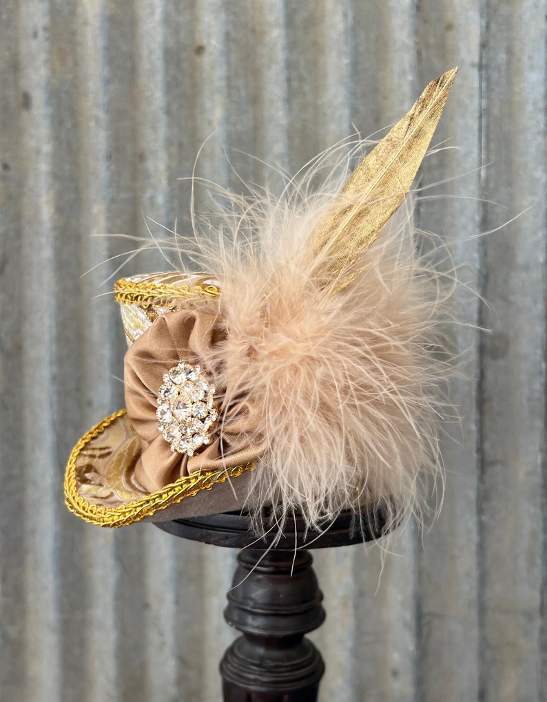 Micro Mini Top Hat New Year's Eve Mini Top Hat Gold - Etsy